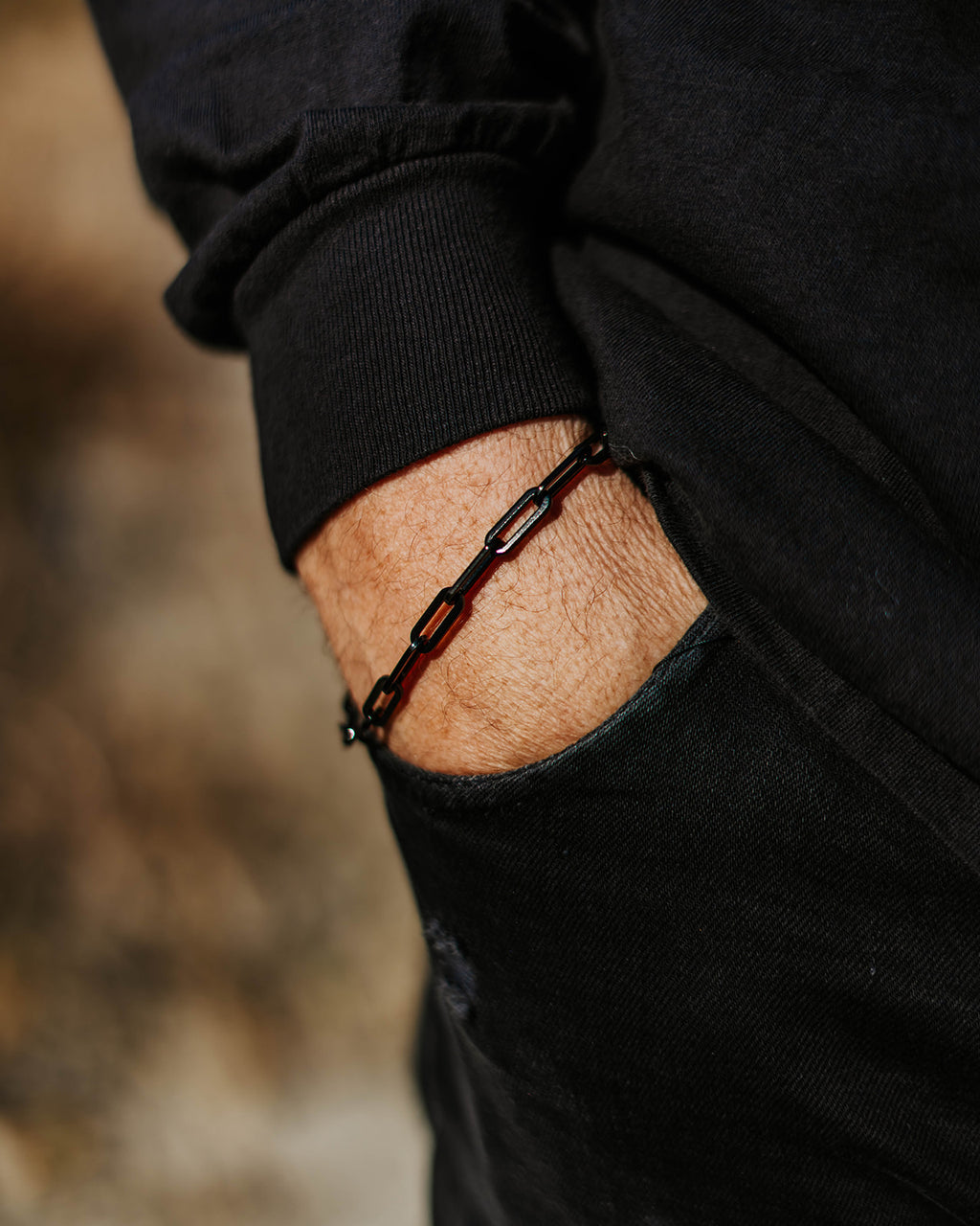 Blackout IGWM Stainless Steel Bracelet – In God We Must