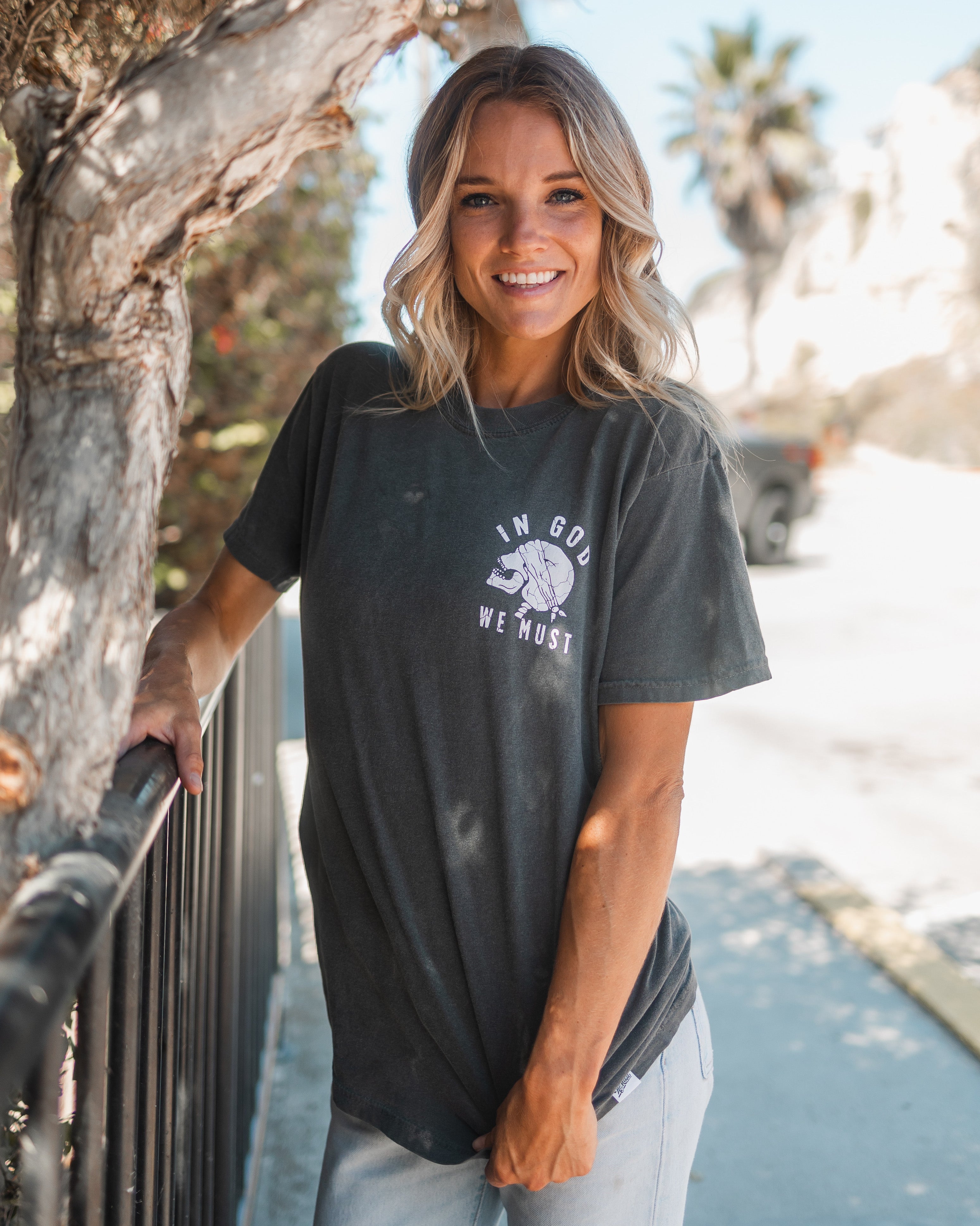 Amazing Grace Mineral Wash Premium Tee – In God We Must