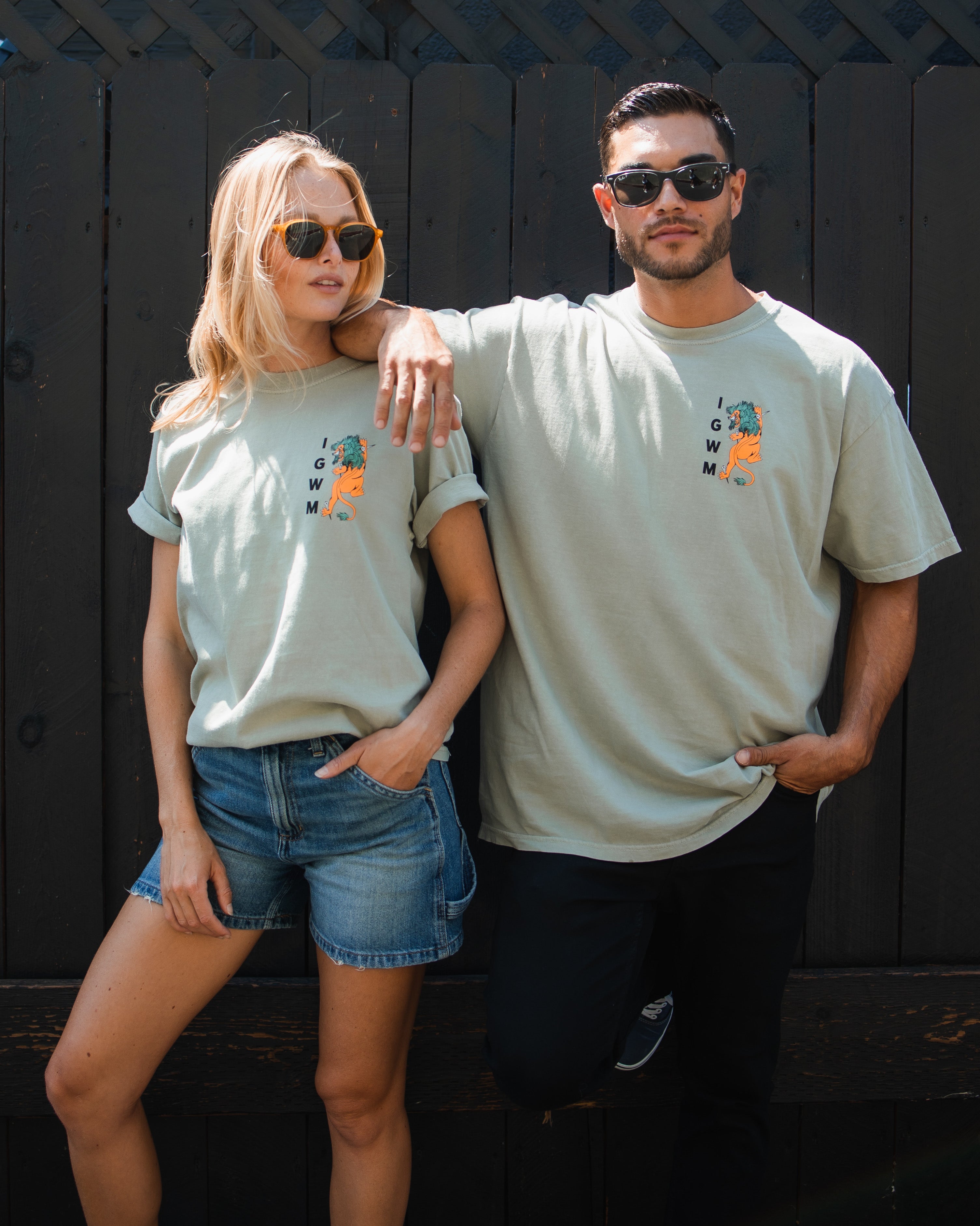 "Nothing But The Blood" Sandstone Premium Melon Tee – In God We Must